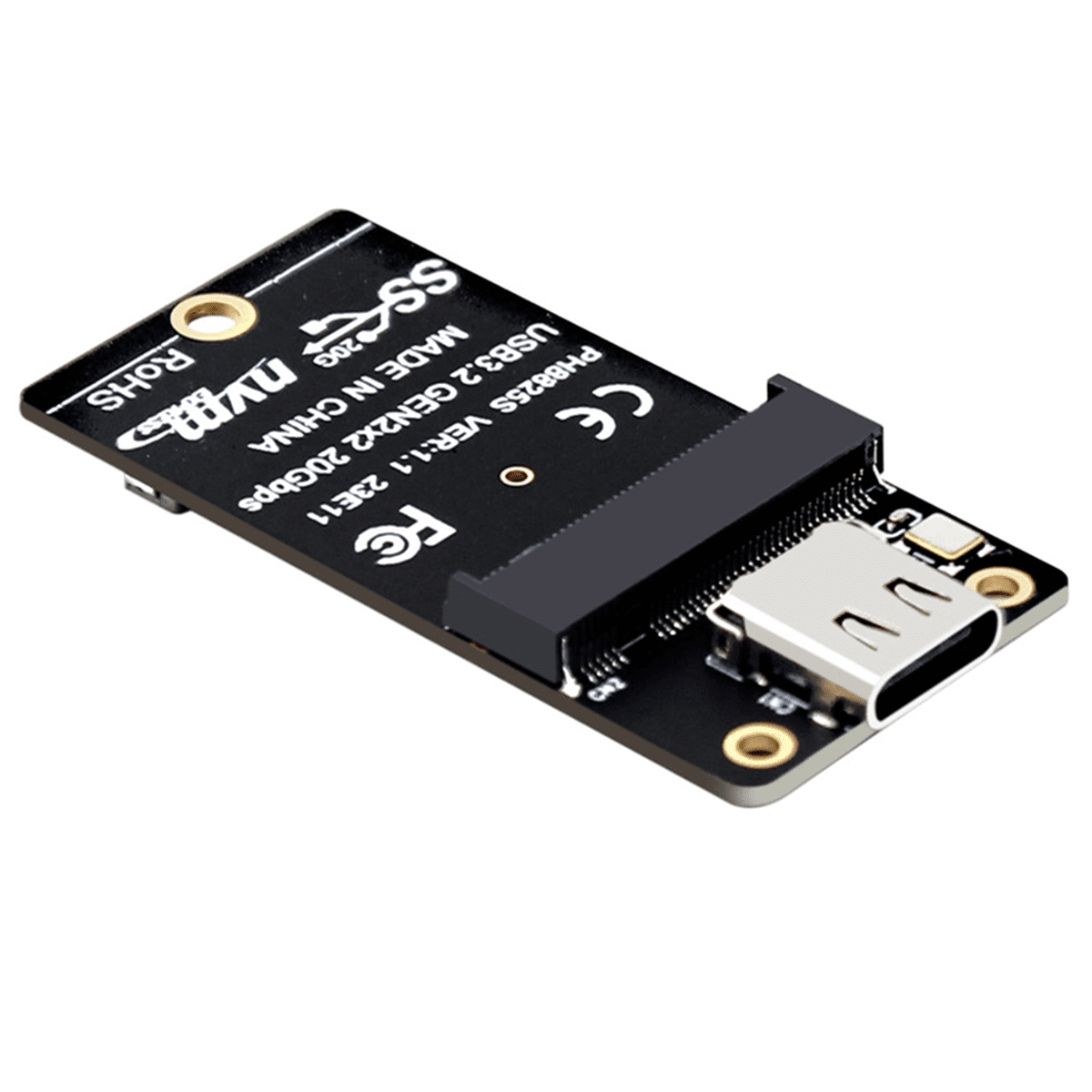 2X NVME to USB 3.2 Type-C Adapter M2 NVME SSD Adapter ASM2364 USB 3.2 ...