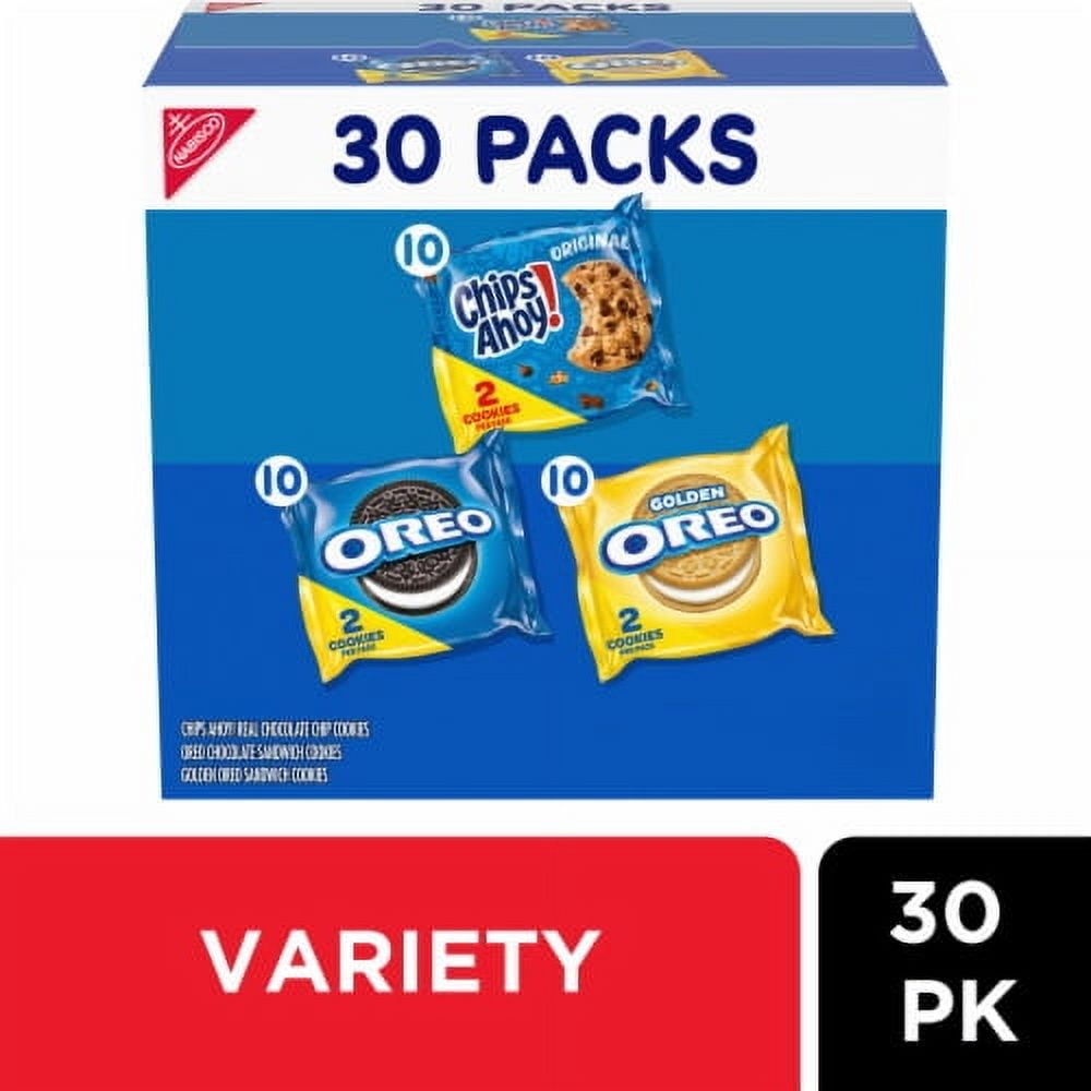 2X-Nabisco Sweet Treats Cookie Variety Pack Oreo Oreo Golden & Chips ...