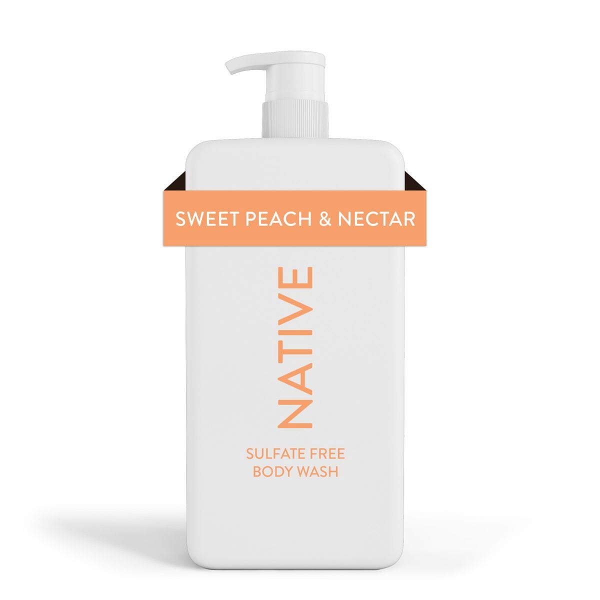 2X - Native Body Wash with Pump - Sweet Peach Nectar - Sulfate Free ...