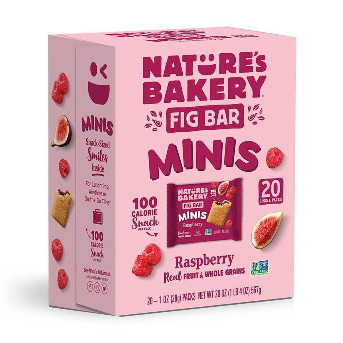 2X - Nature's Bakery Raspberry Fig Bar MINIS - 20oz/20ct - Walmart.com