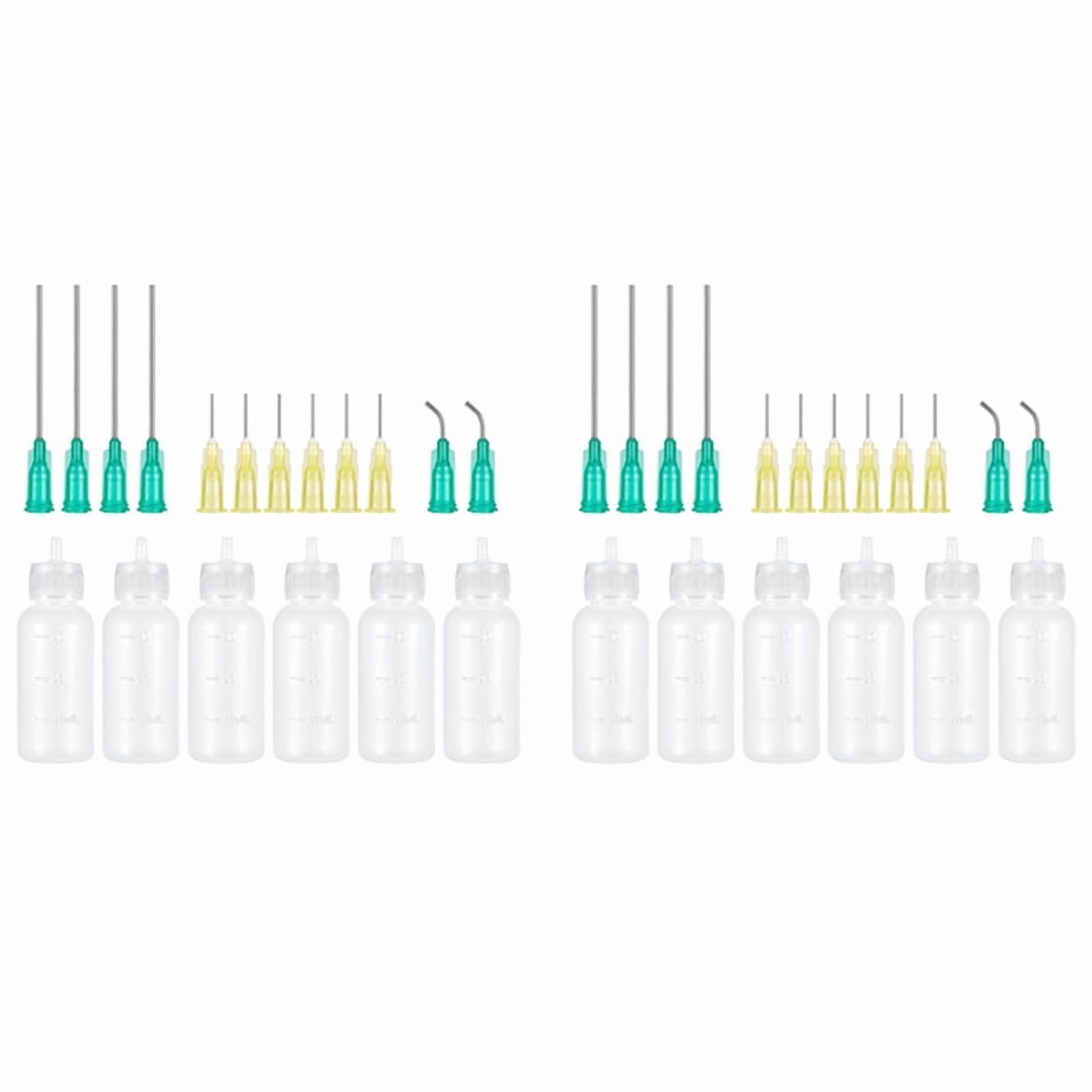 2X Needle Tip Glue Applicator Bottles, Tip Squeeze Bottle Needle Oiler ...