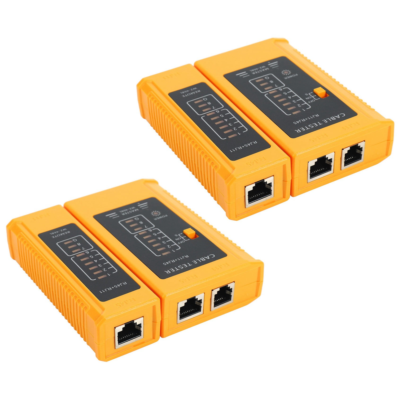 2X Network Cable Tester Test Tool RJ45 RJ11 RJ12 CAT5 CAT6 UTP USB LAN ...