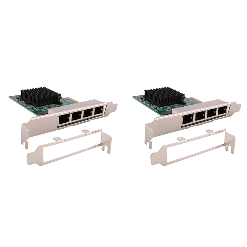 2X Network Cards Network/Ethernet/Lan Adapter PCI-E Network Card ...