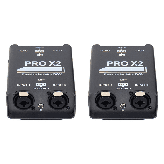2X New 2-Way Audio Isolator, Current Eliminator, XLR 6.5, Permalloy ...