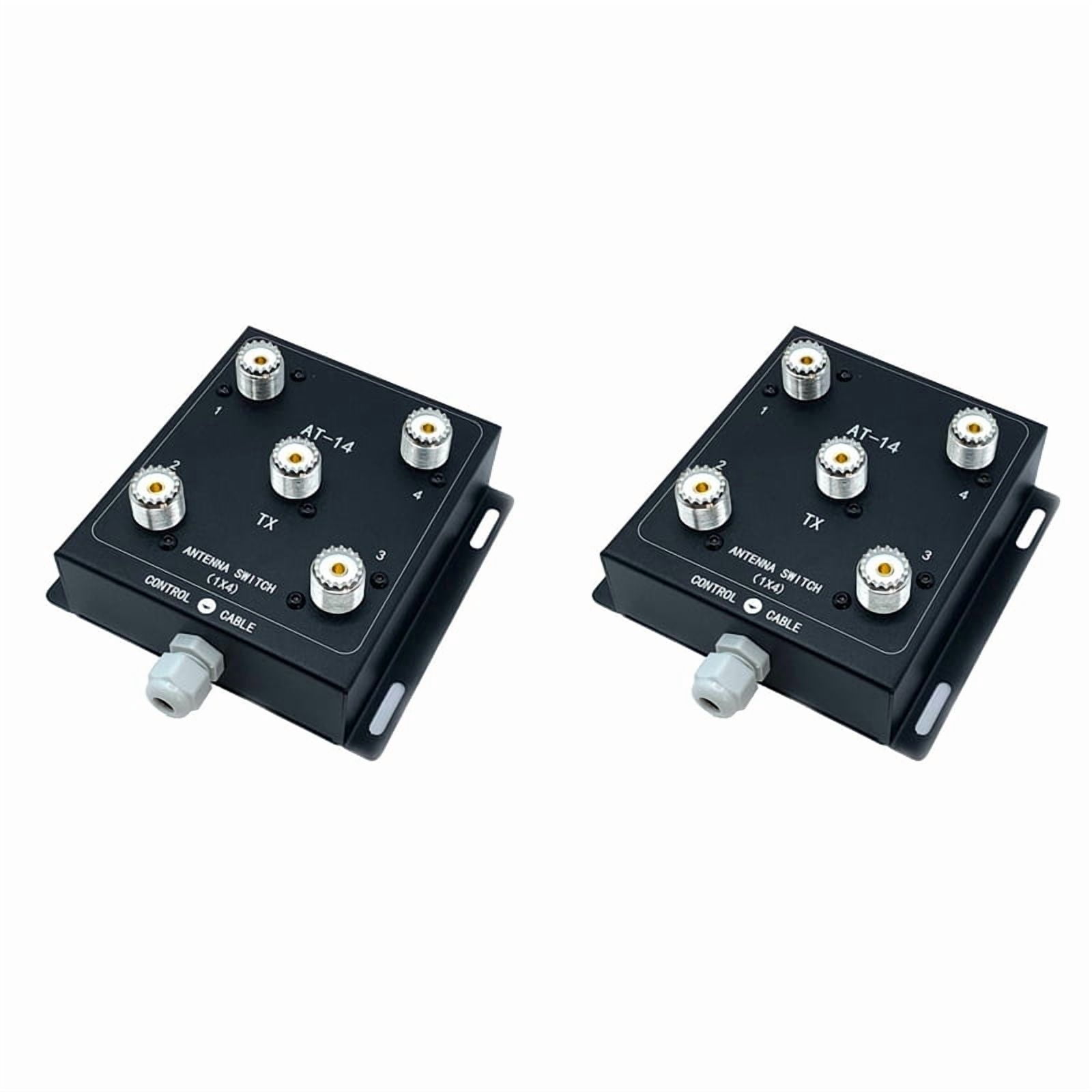 2X New AT-14 4-Way Coax Remote Antenna Switch, Convenient Switching 1 ...
