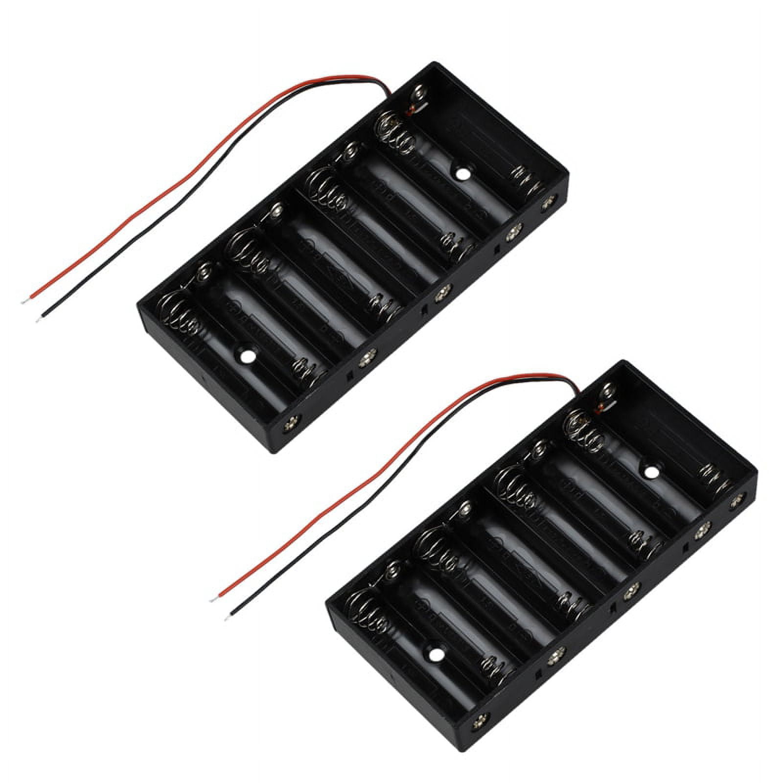 2X New Plastic 8 x 1.5V AA 2A CELL Battery Holder Storage Box Standard ...