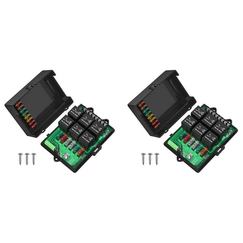 2X New RB-R6F6-3 Car Relay Box Modified Socket Car Junction Box Fuse ...