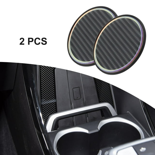 2X Night Car Cup Mat Coaster Pad Auto Interior Accessories - Walmart.com