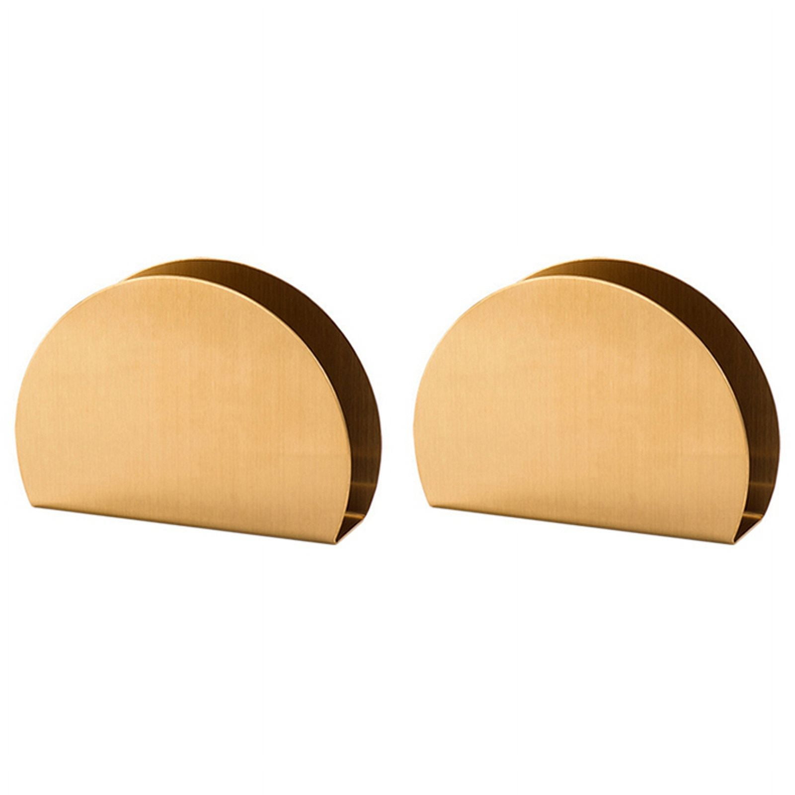 2X Nordic Home and Wedding Decoration Table Napkin Holder Rack Gold ...
