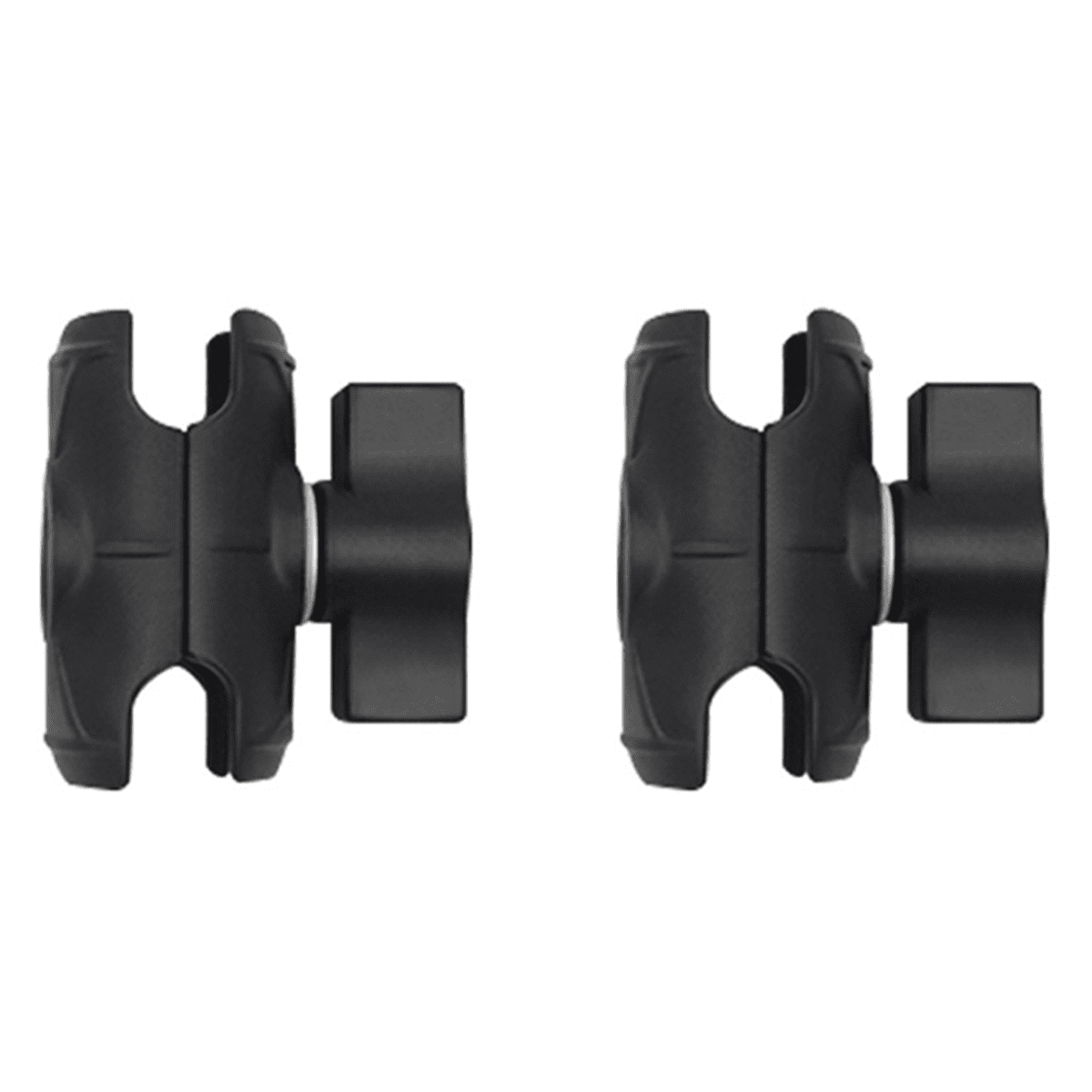 2X Nylon Arm 6cm Double Socket Arm with 1 Inch Ball Base Mount ...