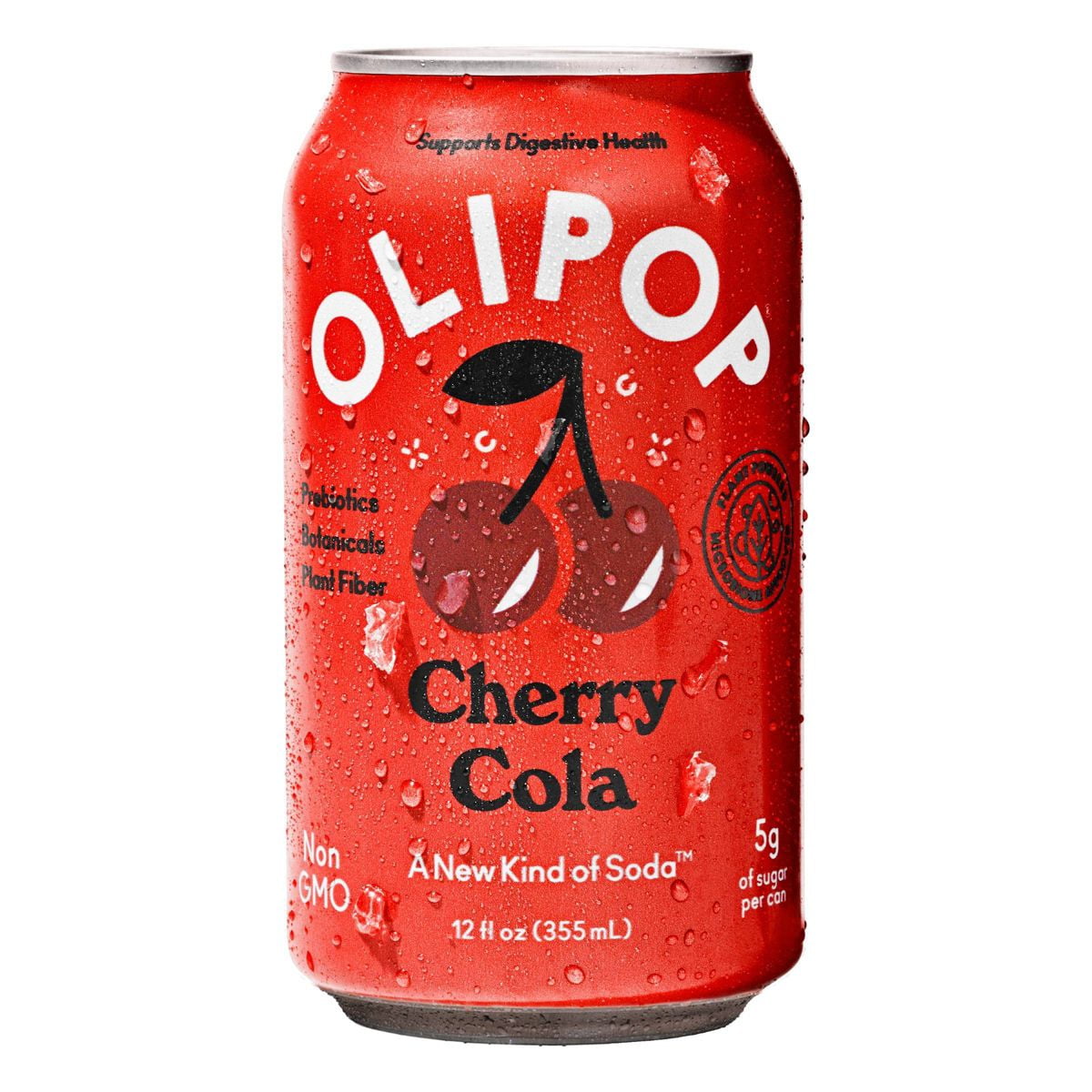 2X - OLIPOP Cherry Cola Prebiotic Soda - 12 fl oz Can - Walmart.com