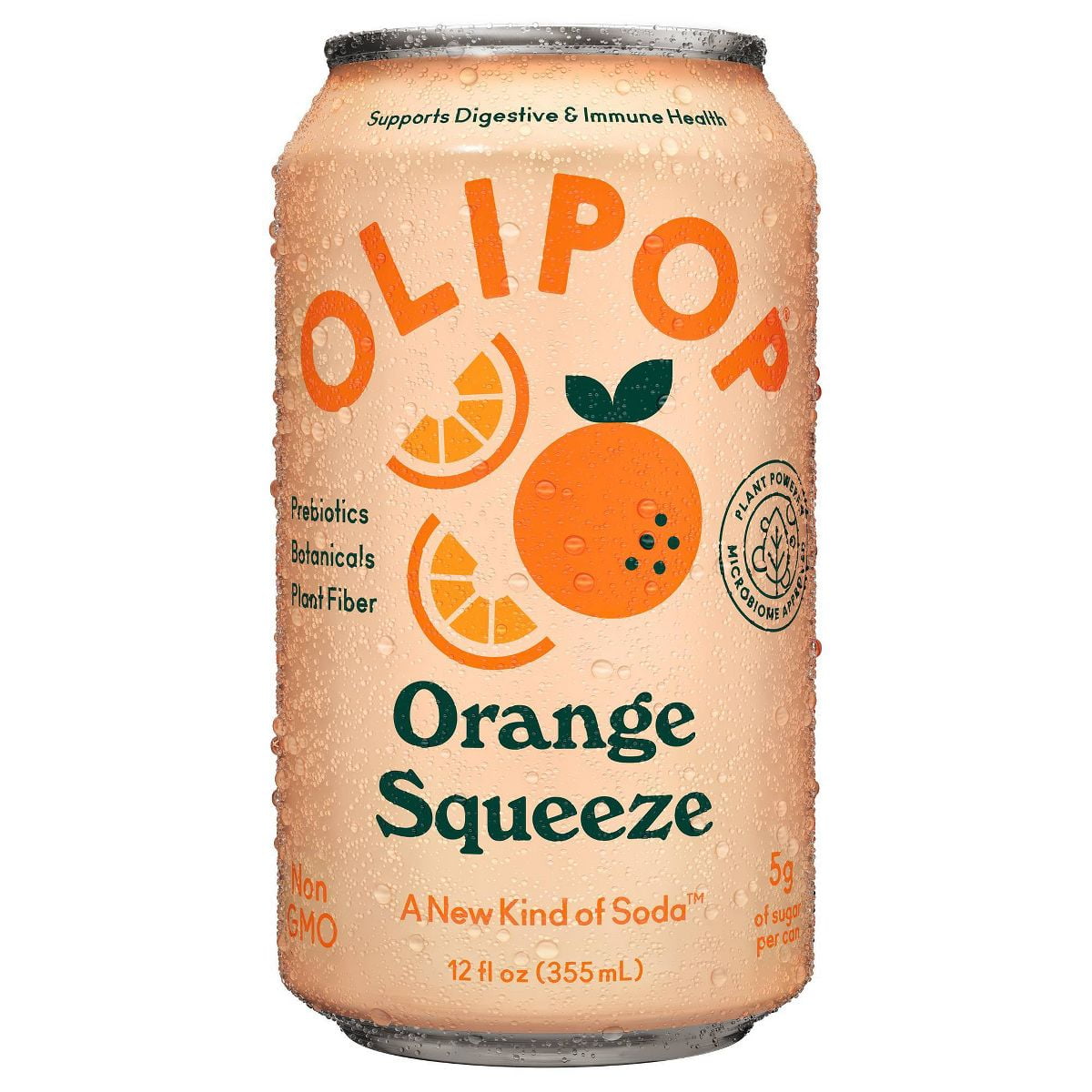 2X - OLIPOP Orange Squeeze Prebiotic Soda - 12 fl oz Can - Walmart.com