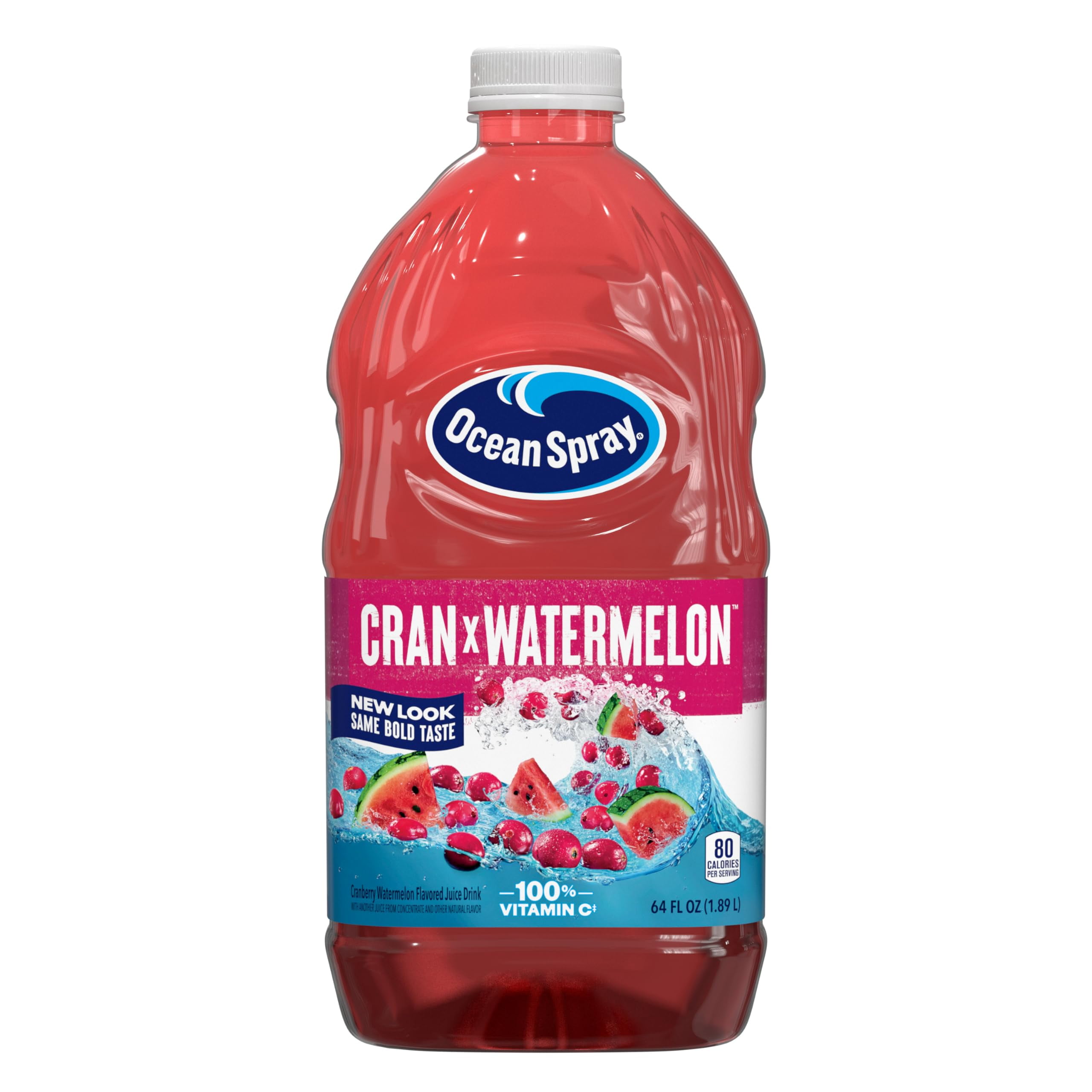 2X - Ocean Spray Cran-Watermelon Cranberry Watermelon Juice Drink, 64 ...