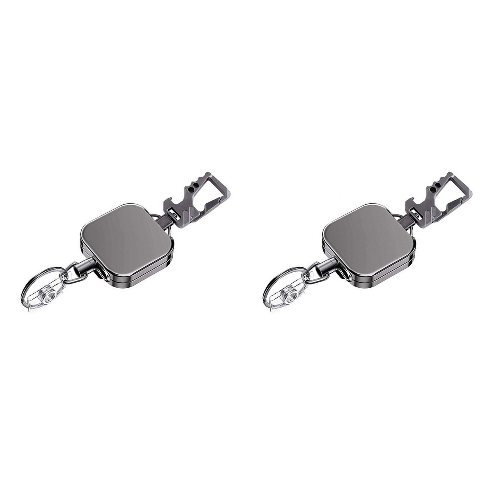 2X Office Lanyard Clip Keychain Name Tag Holder Keyring Id Card Key ...