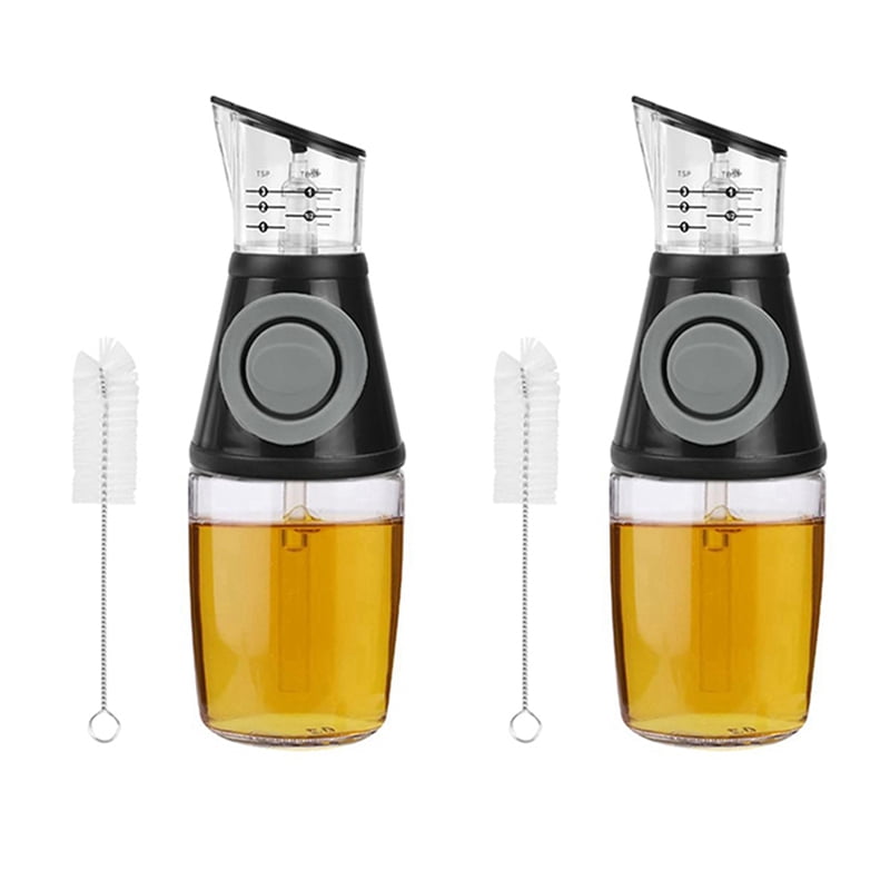 2X Oil Dispenser with Dosing Pump and Measuring Cup 250ML with Cleaning ...