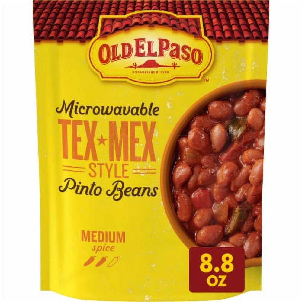 2X - Old El Paso Microwavable Tex-Mex Style Pinto Beans Pouch - Walmart.com