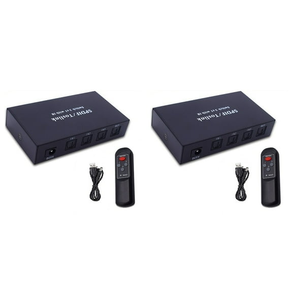 2X Optical Switcher with 2 Way Spdif Toslink Optical Digital Audio ...