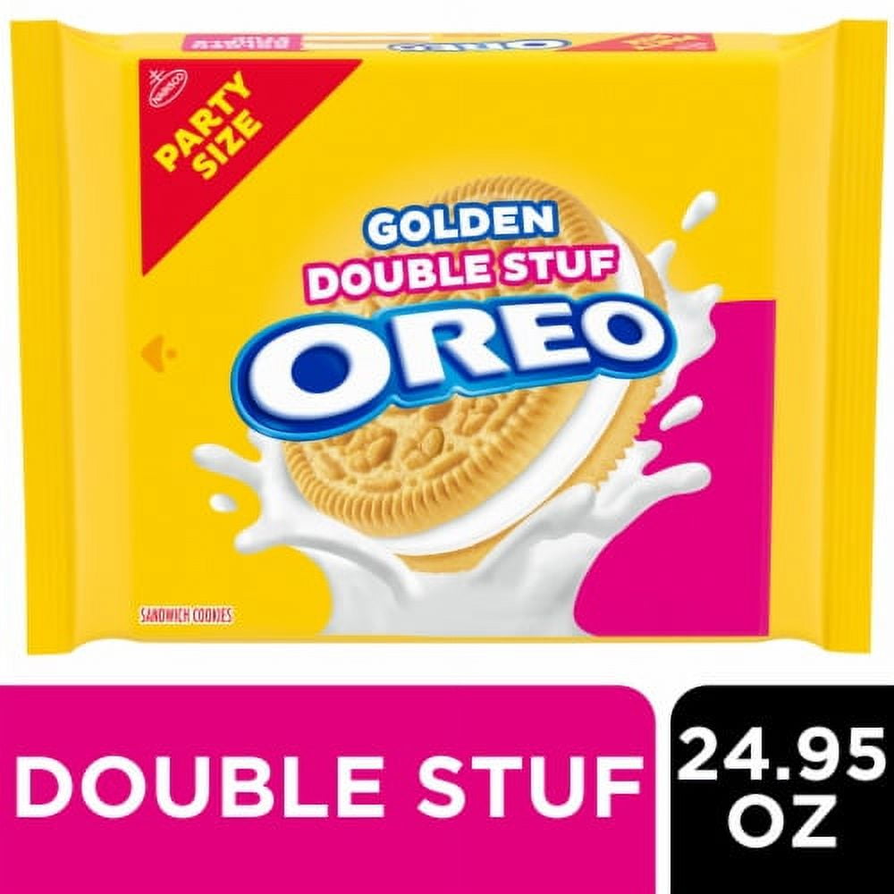 2X - Oreo Double Stuf Golden Sandwich Cookies Party Size - Walmart.com