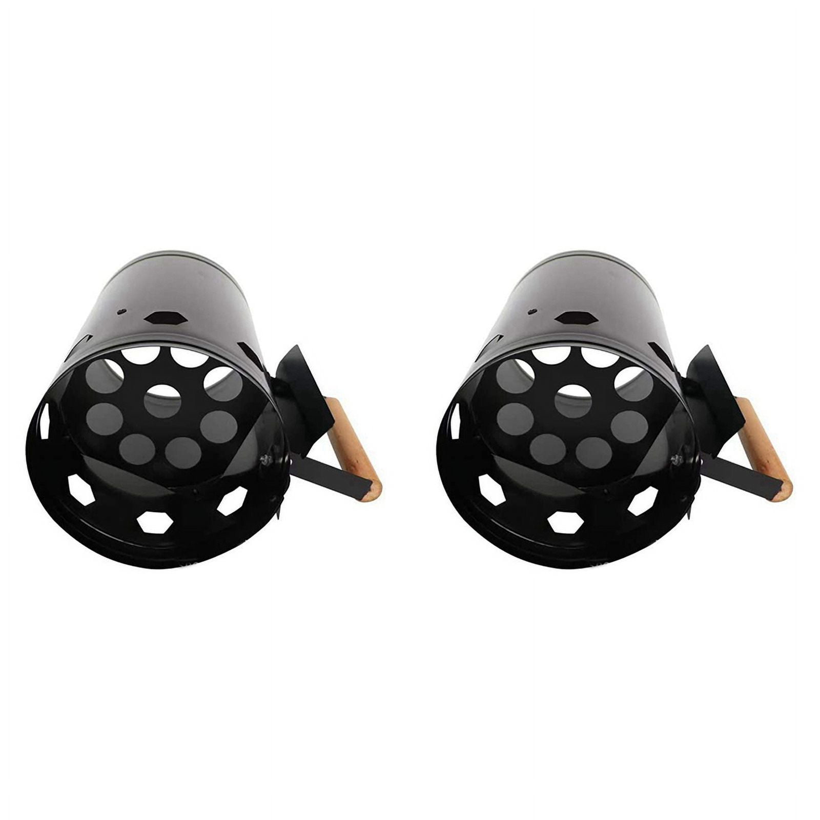 2X Outdoor BBQ Rack Tools Kitchen Barbecue Fire Chimney Bucket Fast ...