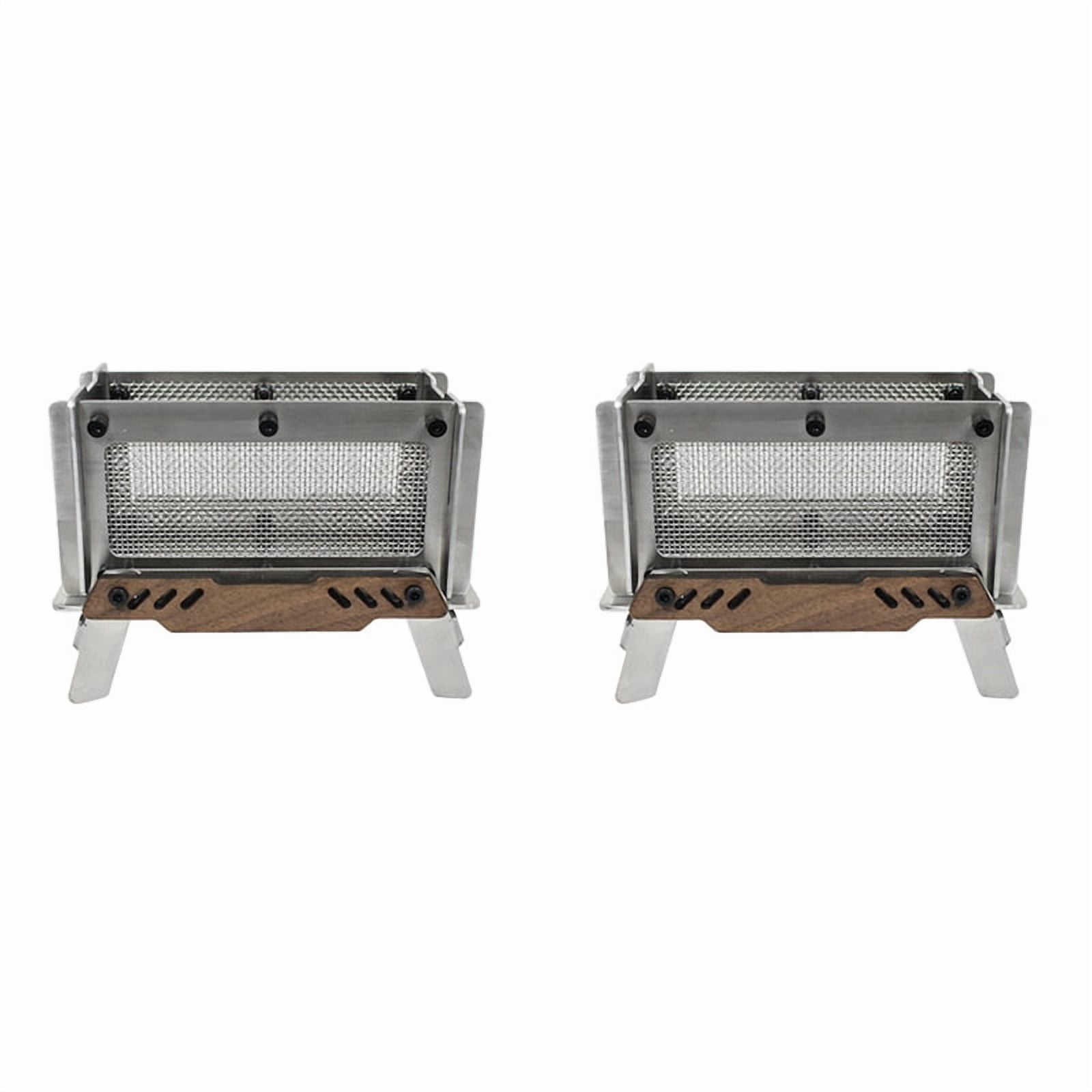 2X Outdoor Camping Incense Burner Mini Wood Stove Aromatherapy Holder ...