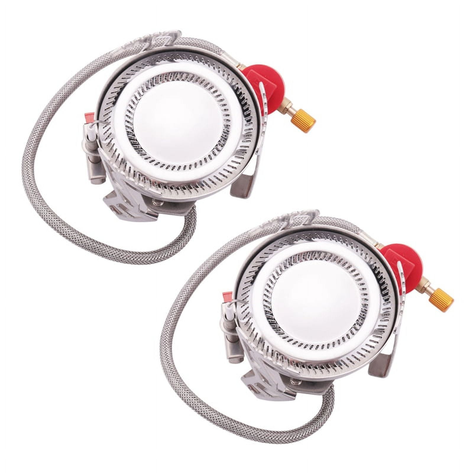 2X Outdoor Double Ring Gas Stove Camping Gas Burner Folding Electronic ...