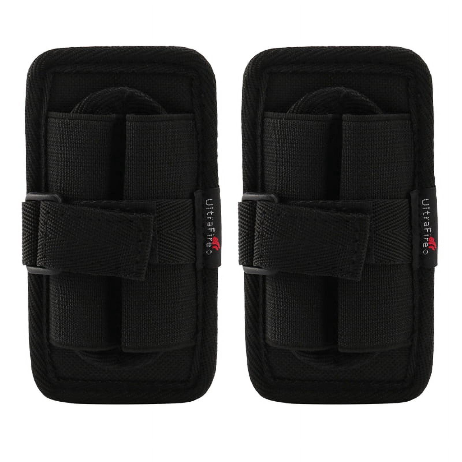2X Outdoor Flashlight Cover Nylon Flashlight Set Pu360 Degree Rotatable ...