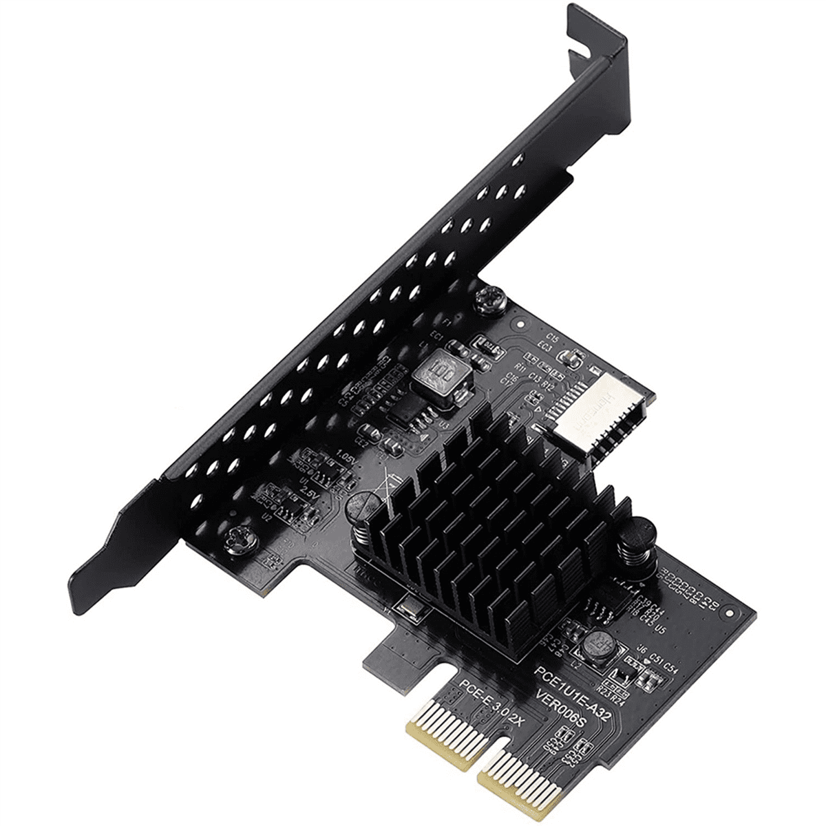 2X PCI-E 2X to USB3.1 A-Key Gen2 Front Type-E Expansion Card,10Gbps ...