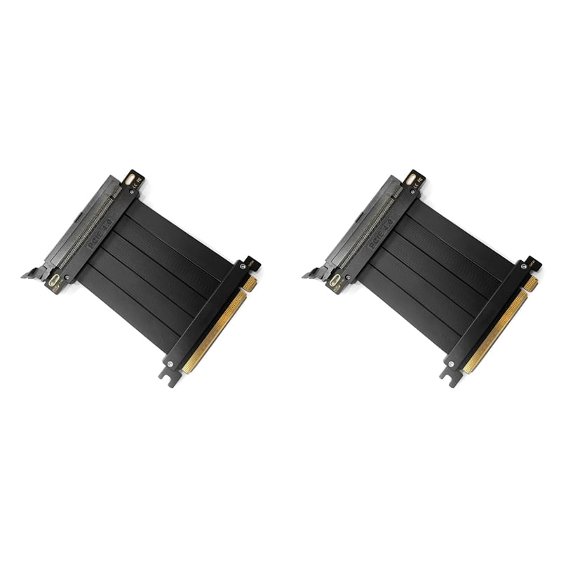 2X PCI-E 4.0 16X Graphics Card Extension Cable Adapter Board Expansion ...
