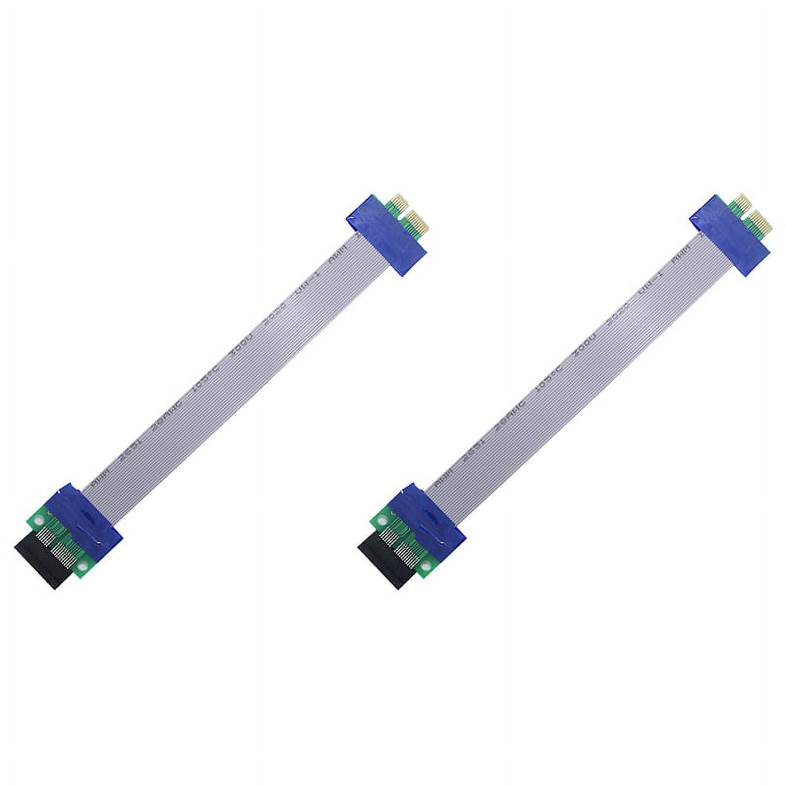 2X PCI Riser Card Extension Cable PCIE 1X To 1X Slot Riser Card ...