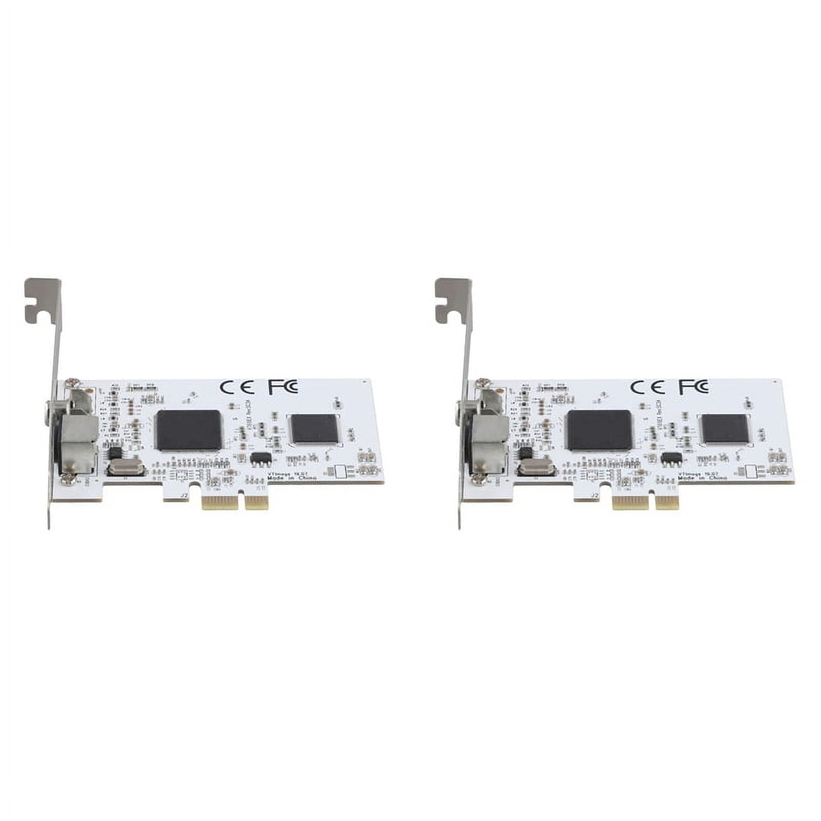 2X PCIE Expansion Card PCIE to AV Surveillance HD 640X480 Resolution ...