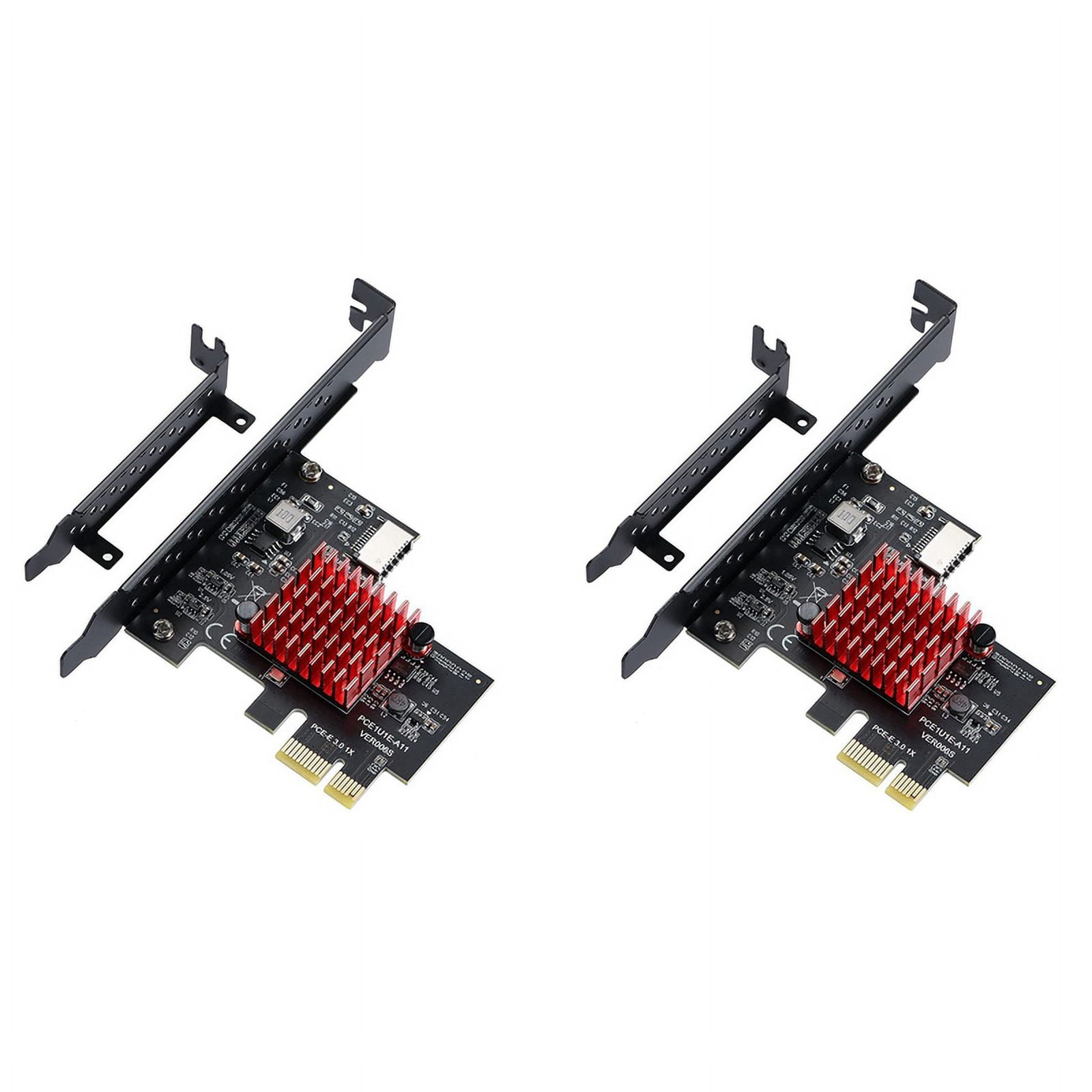 2X PCIE USB 3.1 GEN2 Type-E Expansion Card,10Gbps PCI Express 3.0 1X to 20Pin Panel Type C ...