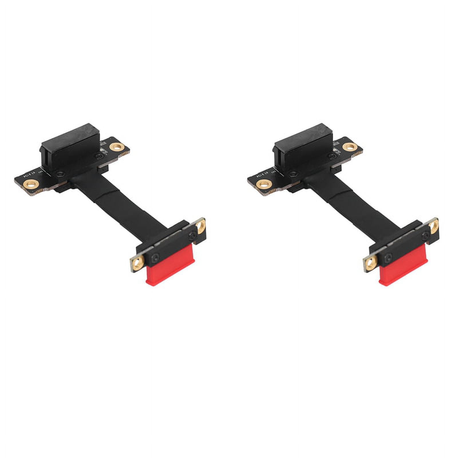 2X PCIE X1 Riser Cable Dual 90 Degree Right Angle PCIe 3.0 X1 to X1 ...