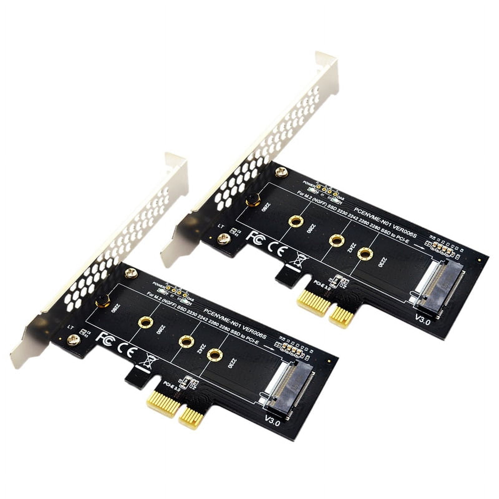 2X PCIE to M2 Adapter PCI Express 3.0 X1 to NVME SSD M2 PCIE Raiser ...