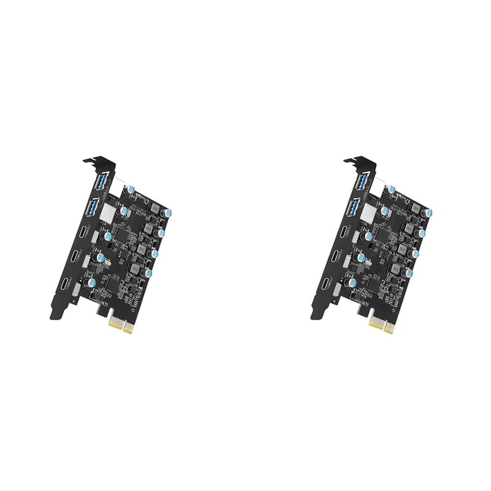 2X PCIe Expansion Card to 5 Port (3X USB C,2X USB 3.0-A ) PCI Express ...