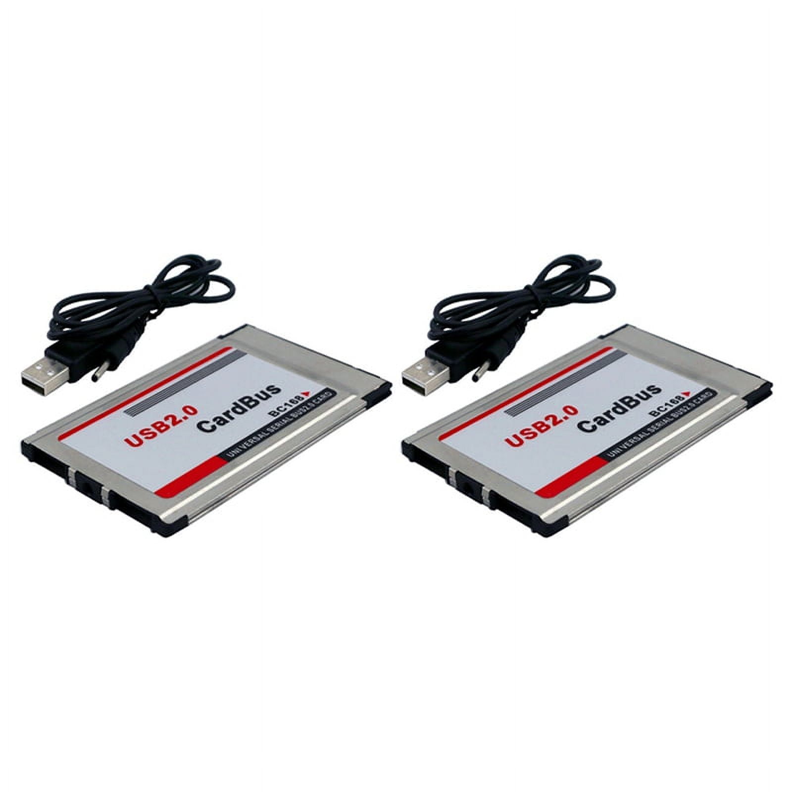 2X PCMCIA to USB 2.0 CardBus 2 Port 480M Card Adapter for Laptop PC ...
