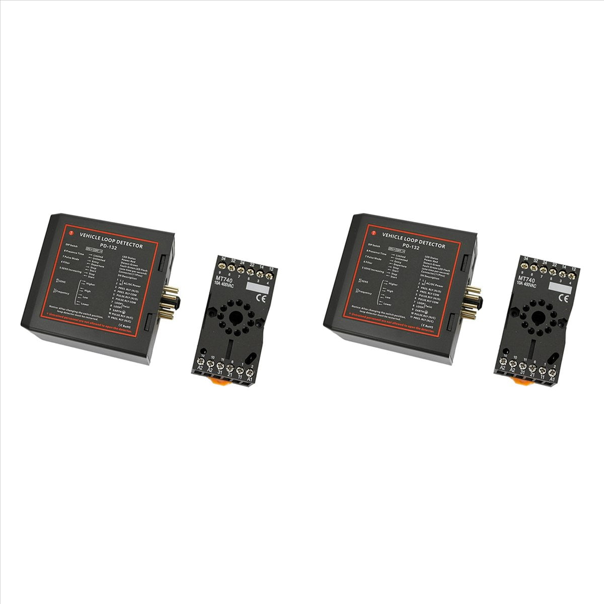 2X PD132 Single Channel Inductive Vehicle Loop Detector for Car Parking ...