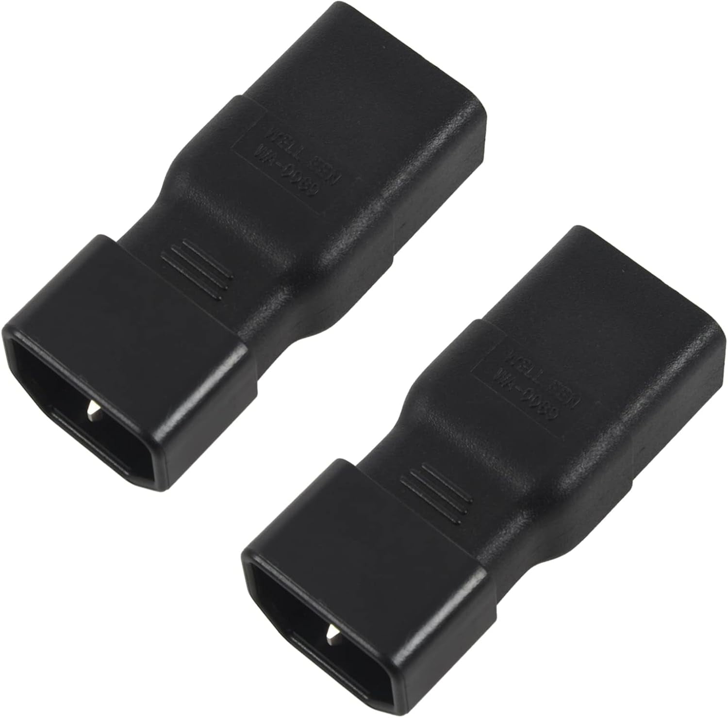 2X PDU UPS Power IEC Male C14 to Female C19 Adapter IEC C19 to C14 Connector, black - Walmart.com