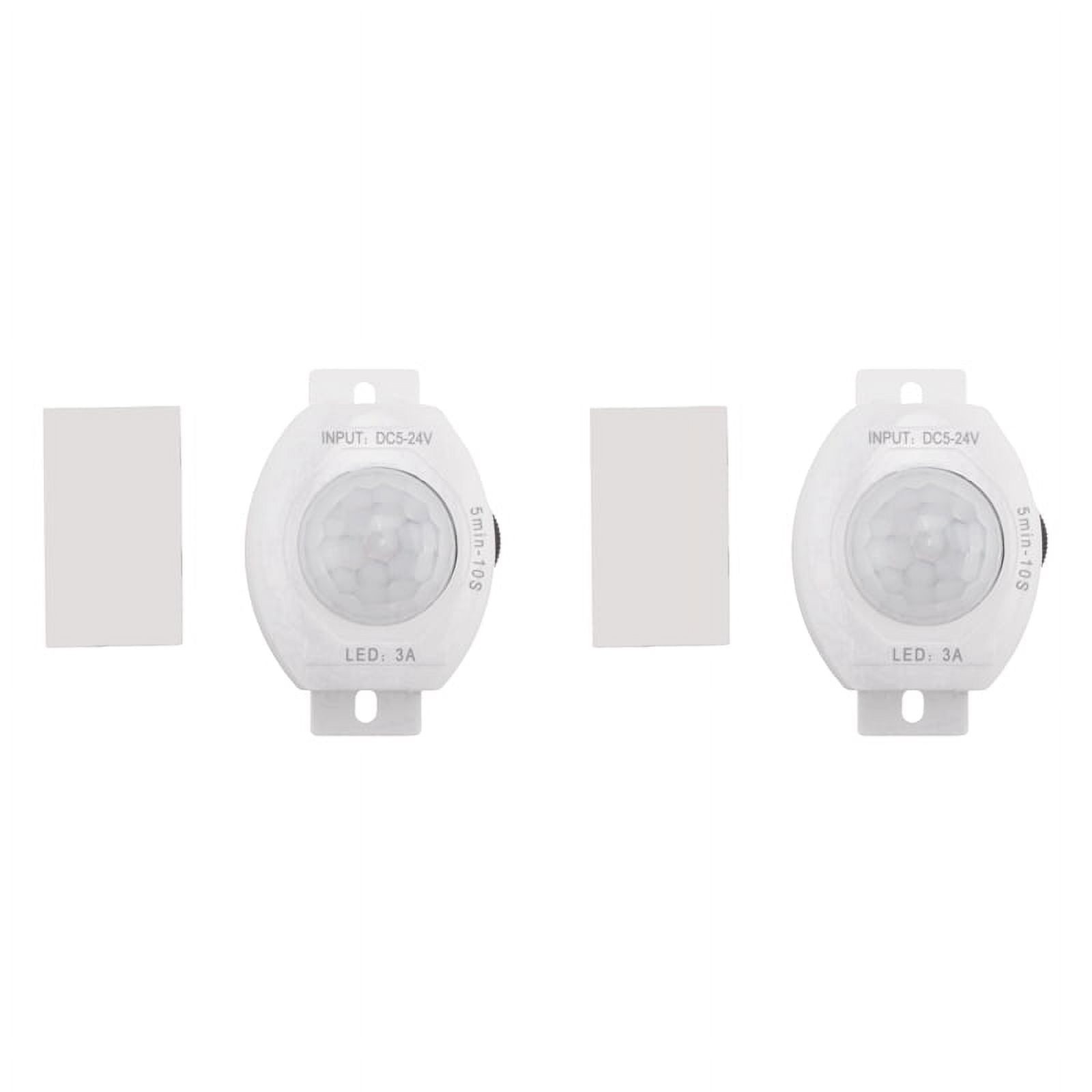 2X PIR Infrared Motion Sensor Detector DC5-24V Auto on Timer Switch ...