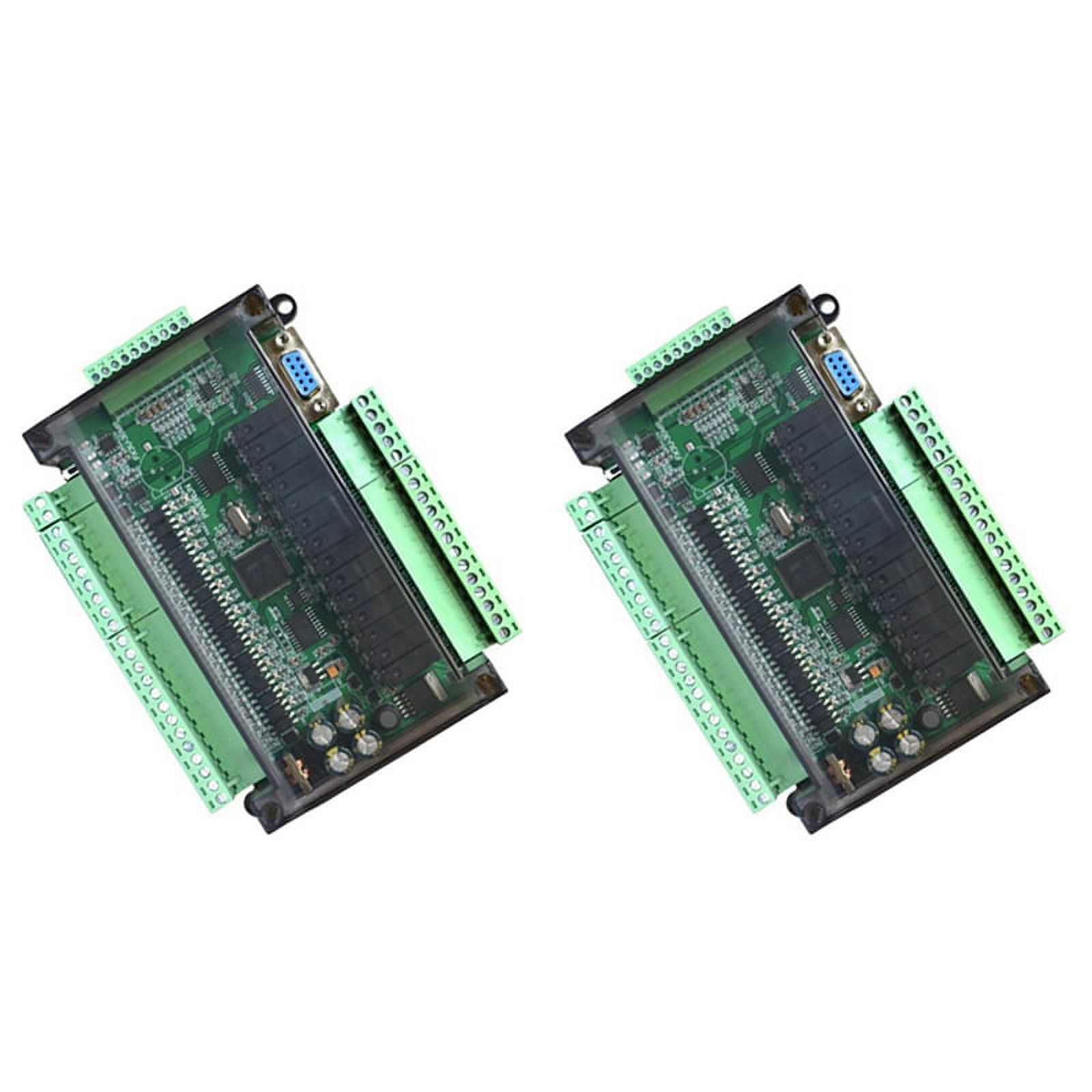 2X PLC Industrial Control Board Simple Programmable Controller Type FX3U-30MR Support RS232 ...