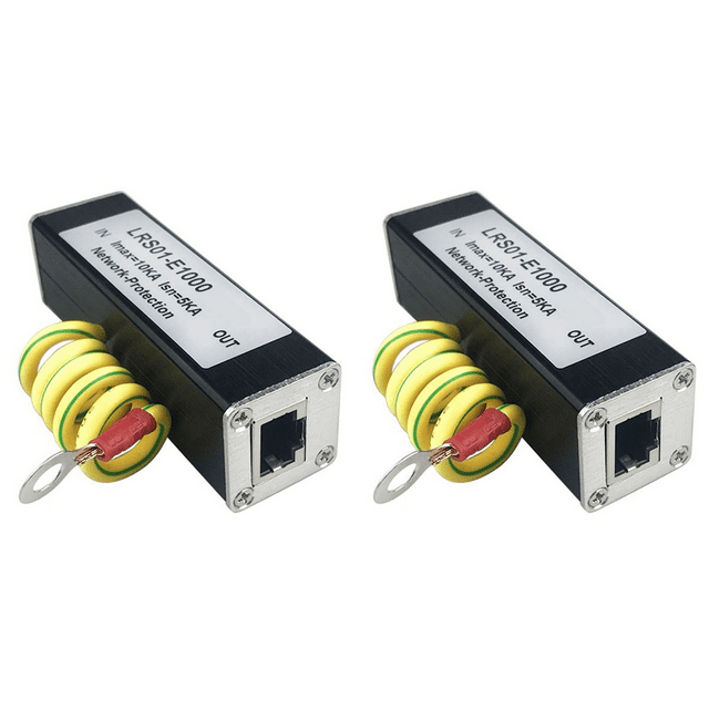 2X POE 1000M Network Protector POE 1000M Monitor Camera Surge Protector ...