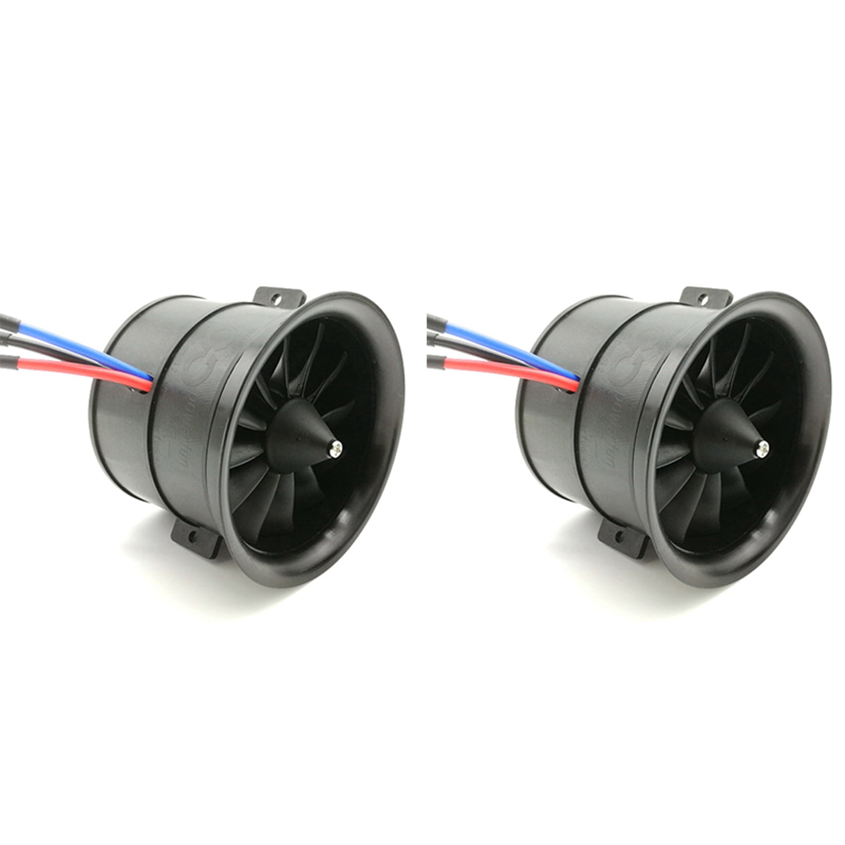 2X POWERFUN 70mm 12 Blades Ducted Fan EDF Unit with 4S 3400KV Brushless ...