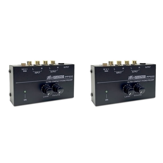 2X PP500 Record Player Preamplifier Vinyl Turntable Amplifier ...