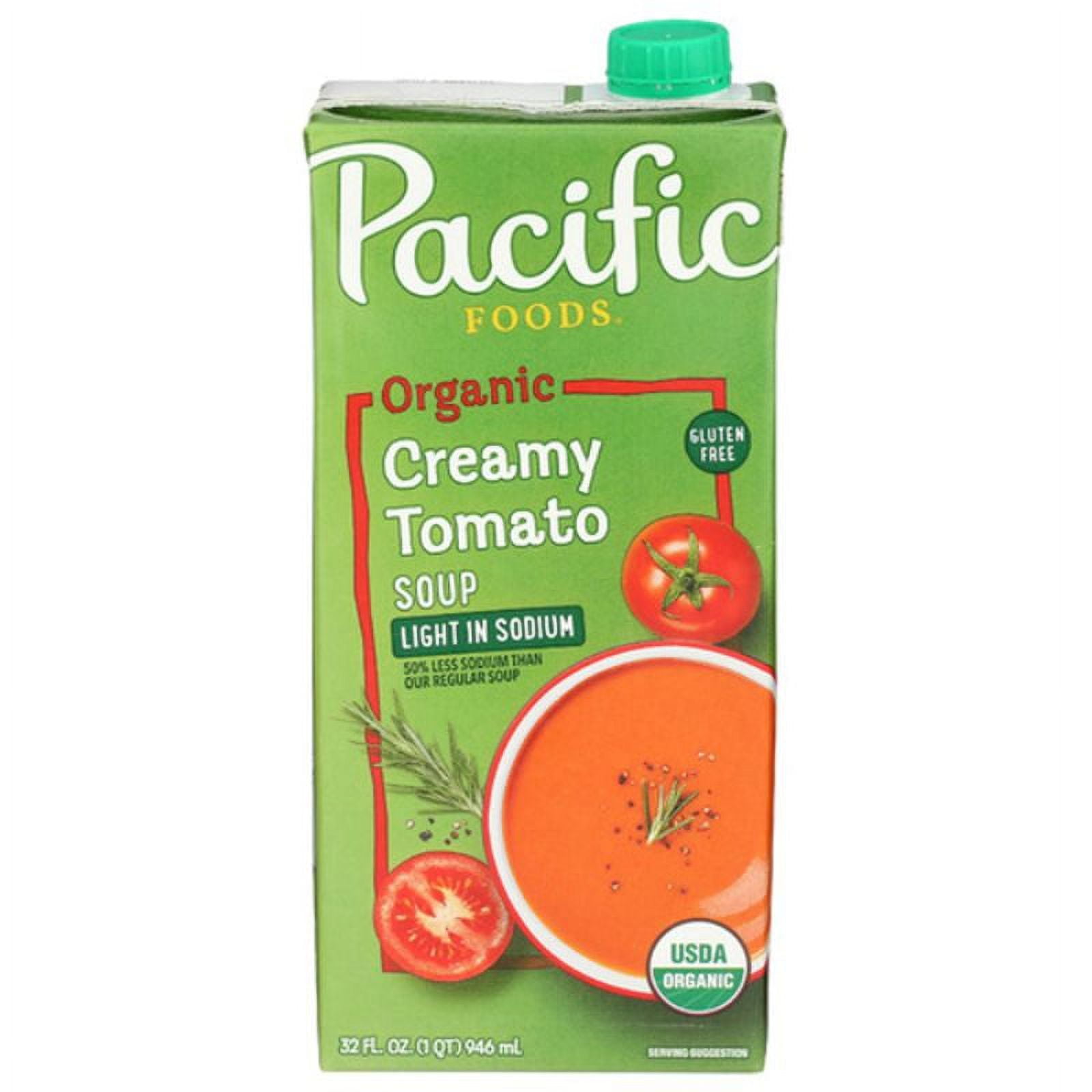 2X - Pacific Foods Low Sodium Organic Creamy Tomato Soup 32 fl oz ...