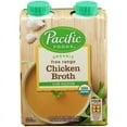 2X - Pacific Foods Organic Low Sodium Chicken Broth 4 x 8 fl oz ...