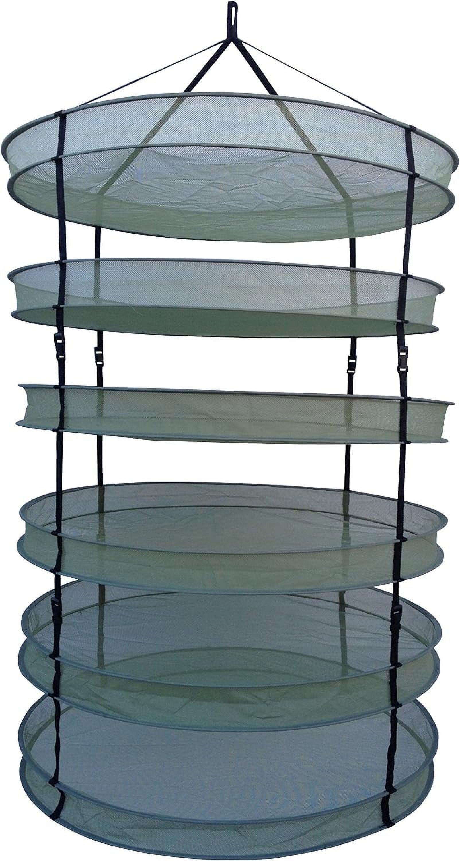 2X Packs 6 Tiers 35" Hanging Drying Rack for Drying Herbs Bud Flower ...