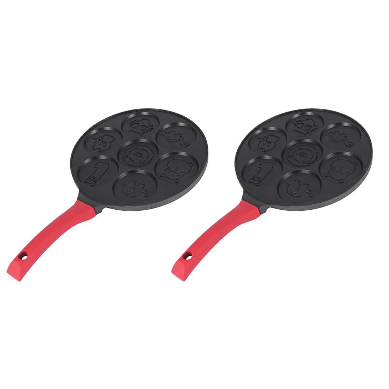 2X Pancake Maker - Non-Stick Pancake Pan Griddle Grill Pan Mini Crepe ...