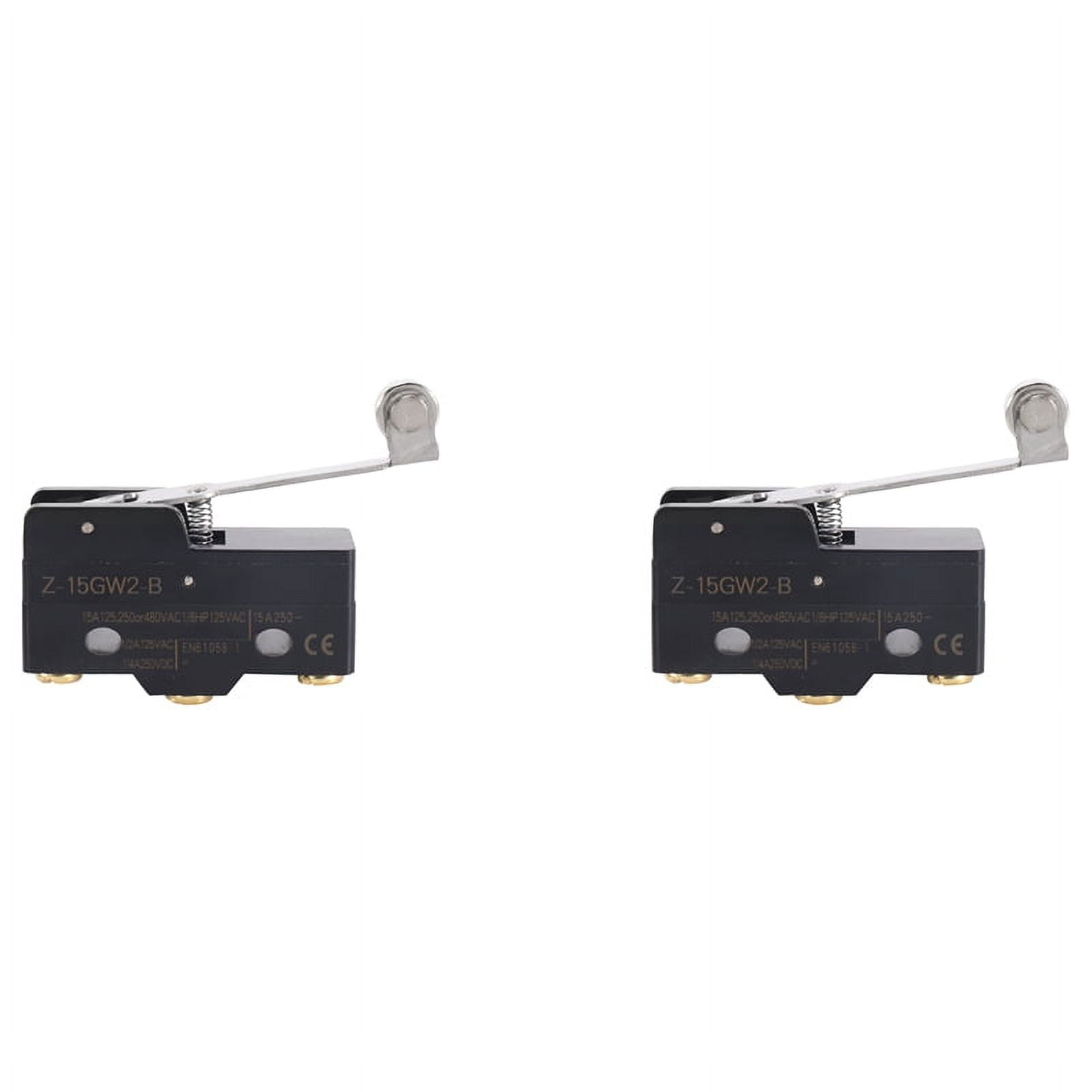 2X Panel Mount Long Hinge Roller Lever Ac Dc Basic -Switch Z-15Gw2-B ...