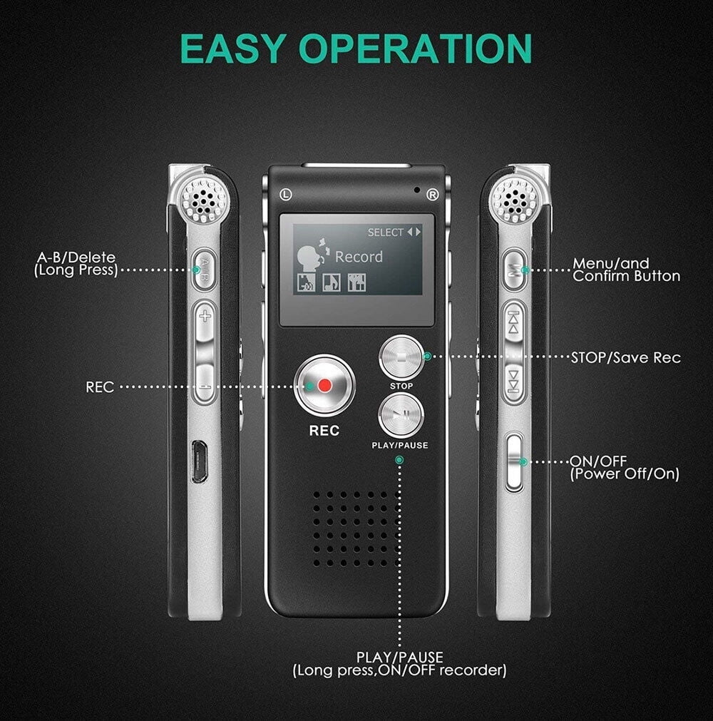 2X Paranormal Ghost Hunting Gear: Digital EVP Voice Activated Recorder ...
