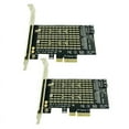 2X Pcie To M2/M.2 Adapter M.2 Ngff To Desktop Pcie X4 X8 X16 Nvme Sata ...