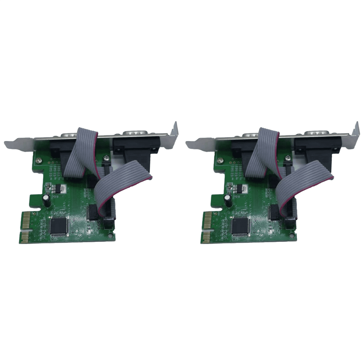 2X Pcie to Two Serial Ports RS232 Interface Industrial Control Computer ...